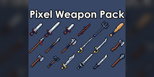 Pixel Weapon & Shield Pack by Stealthix