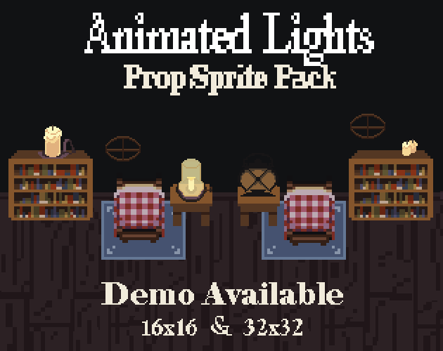 V. 1.1 Update - Animated Lights: Prop Sprite Pack by BluBerri