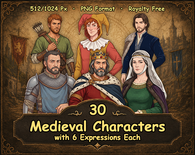 Free sampler now available - 3 characters, 6 expressions each - 30 ...