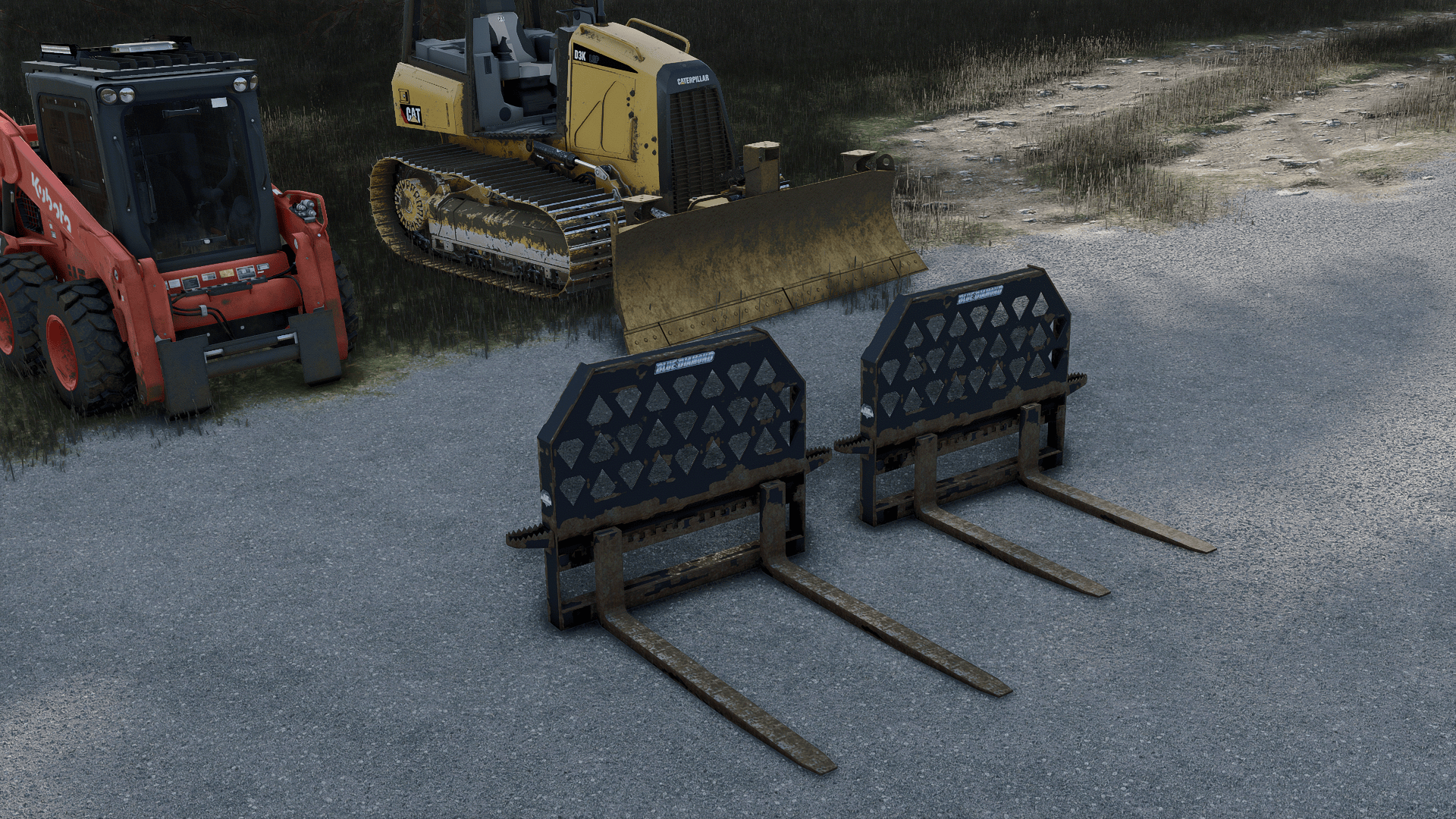 Blue Diamond Pallet Forks by MonkeyManModding