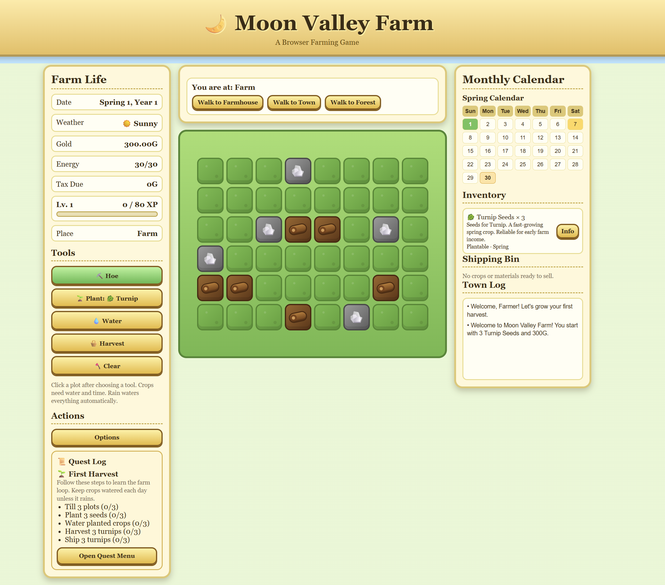 Perk Tree Update v0.0.0.4 - Moon Valley Farm by Armouredboar