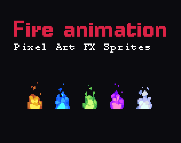 Fire Animation - Pixel Art FX Sprites 🔥 by brullov