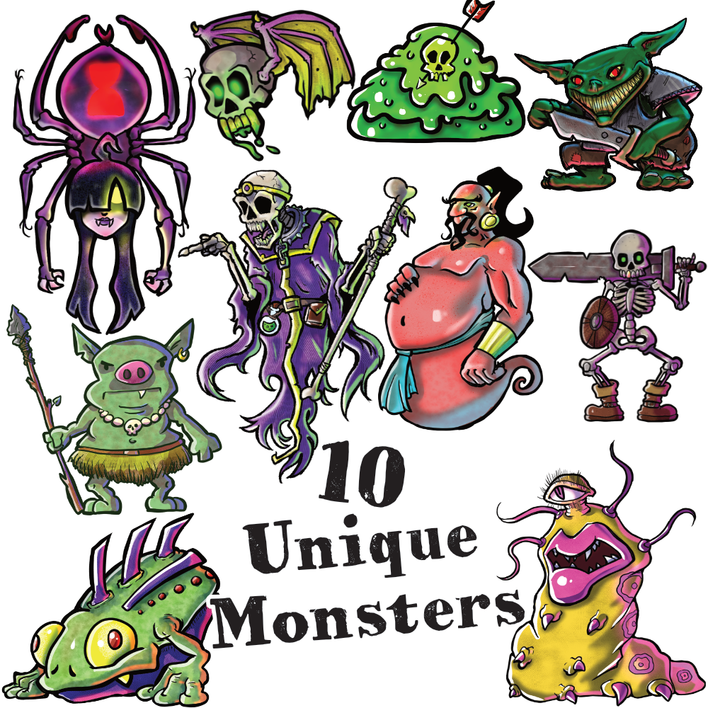 Monster Art Pack 01 by JW608Art