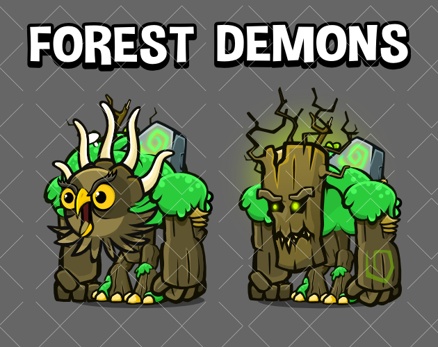 Forest demons by Robert Brooks - gamedeveloperstudio.com