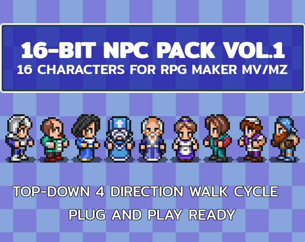 16-Bit NPC Pack Vol.1 by panpan