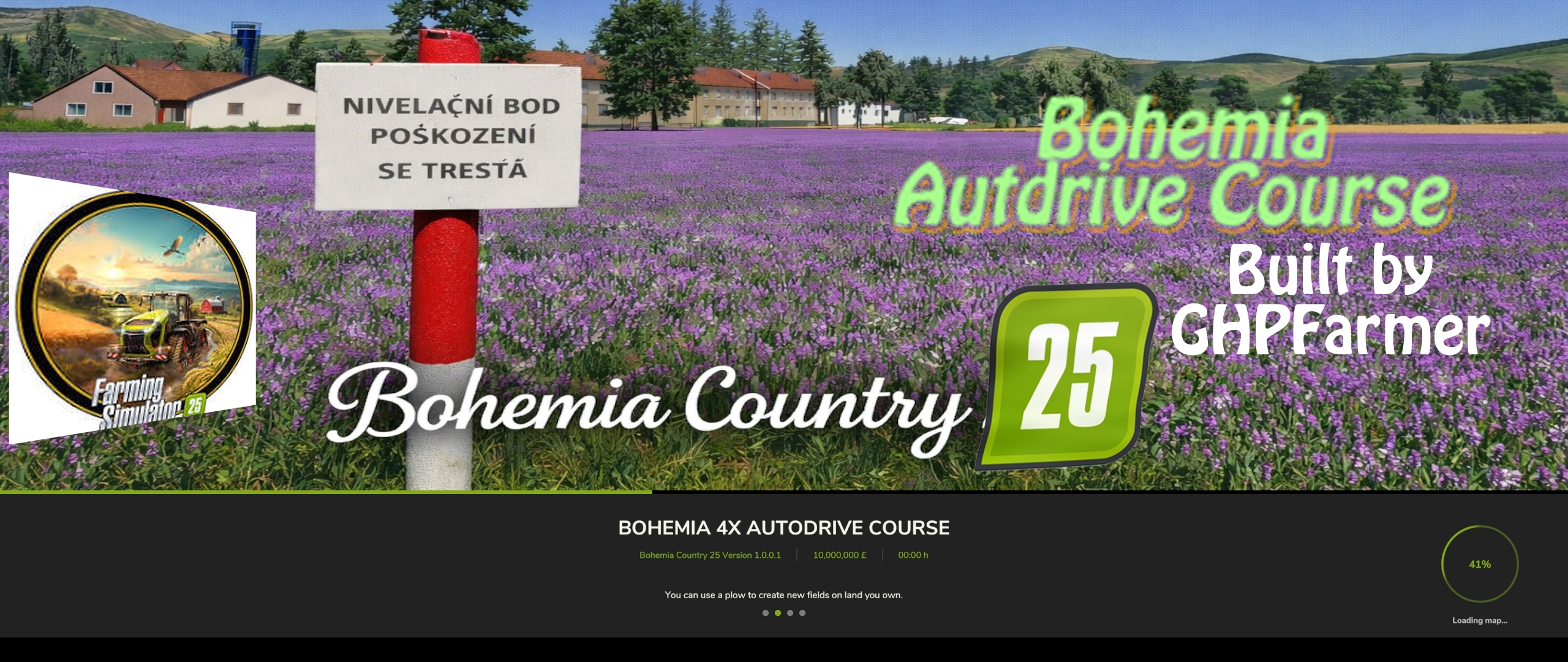 FS25 Bohemia County Autodrive Course by GHPFarmer
