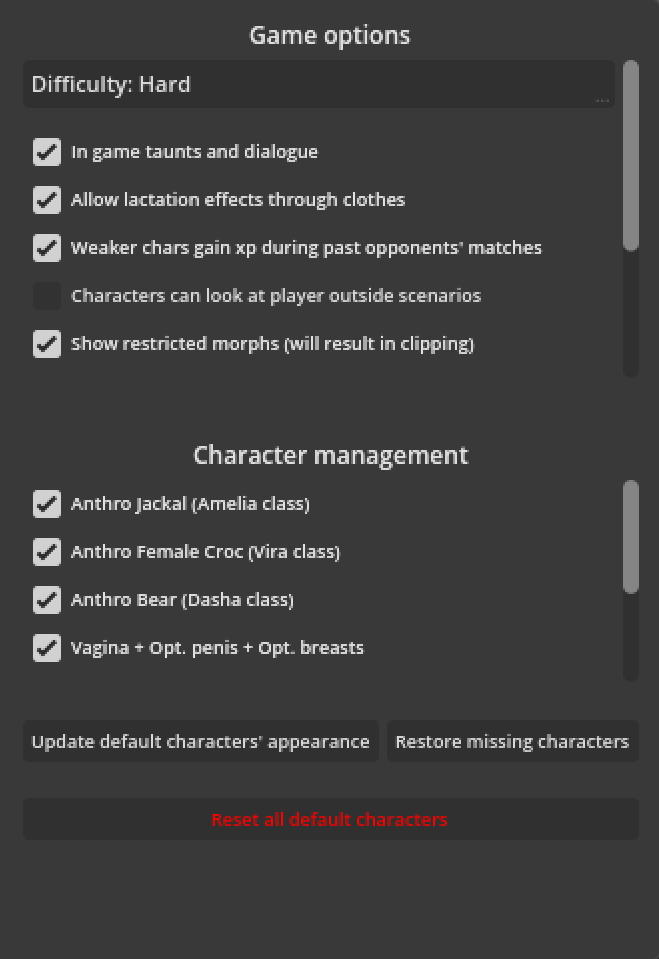 BFP v1.11: New anthro char (croc) and anthro expressions. New ...