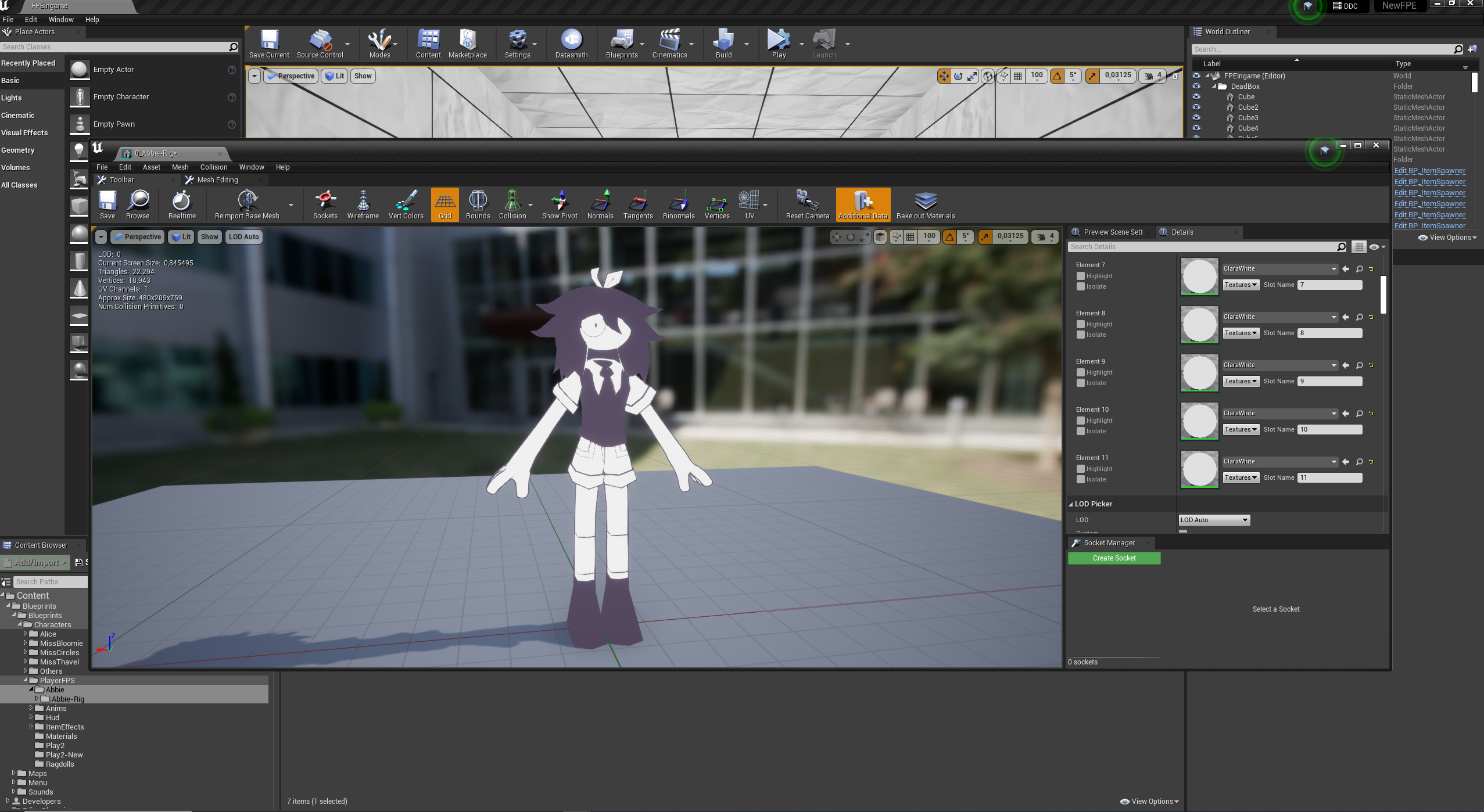 Abbie model - Fundamental Paper Education : The fangame (Paper School ...