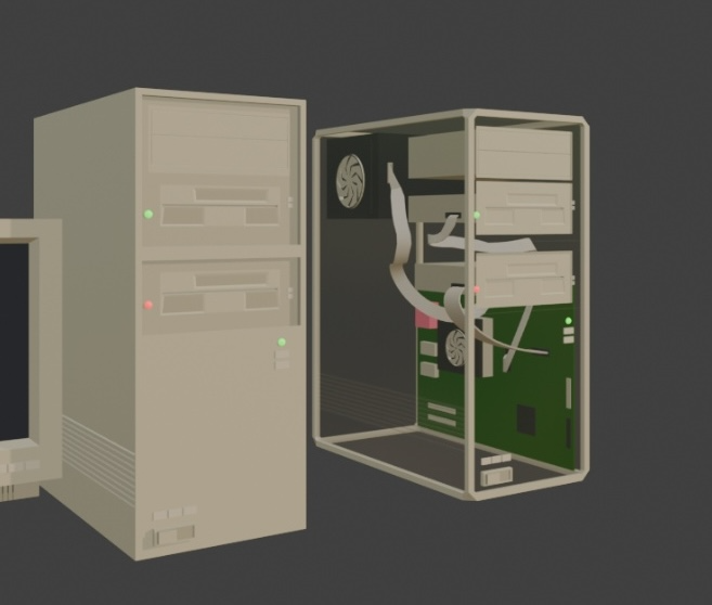 WIP - old pc interior - itch.io