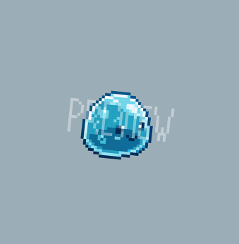 Water Slime - Animated Rpg enemy 32x32 by Pixel-Banner