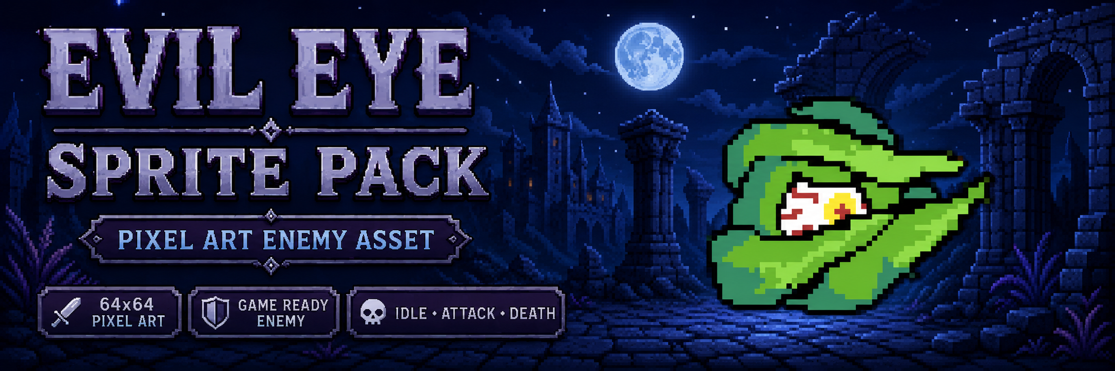 Evil Eye Pack Update – New Idle Frames - Evil Eye Sprite Pack by PinoGames