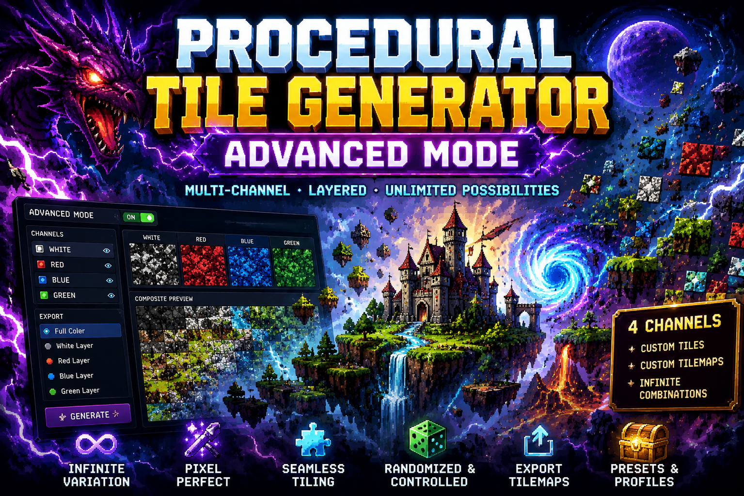 Update 4: Advanced Mode, Multiple Textures - Procedural Tile Generator ...