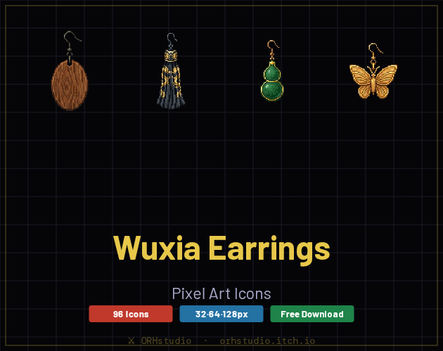 Wuxia Earrings Icons — Now Available Free - Wuxia Earrings Icons by ...