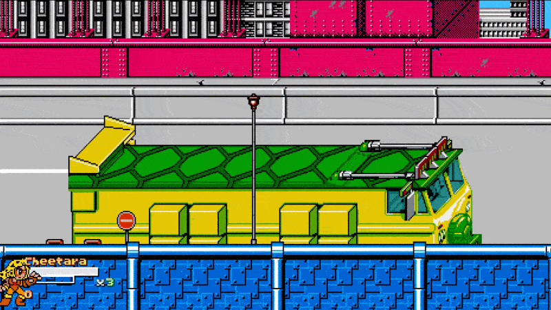 TMNT van stage custom intro - Pocket Dimensional Clash 2 by brazilmugenteam