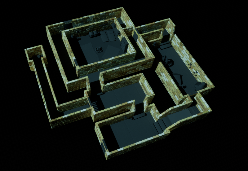 Dungeon Diorama 2 - Dungeon Diorama by cranberrysauce