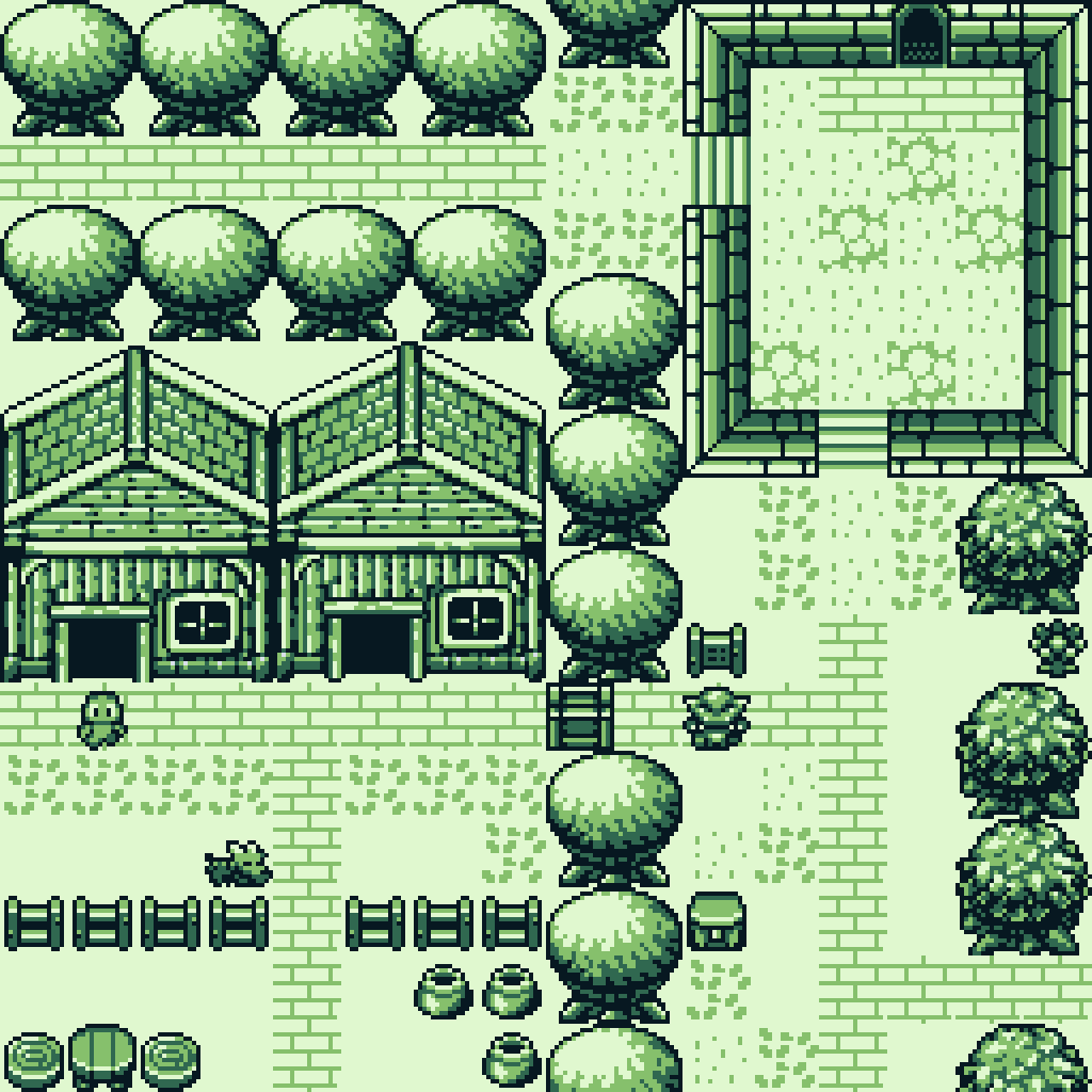 Gameboy Simple RPG tileset by sonDanielson
