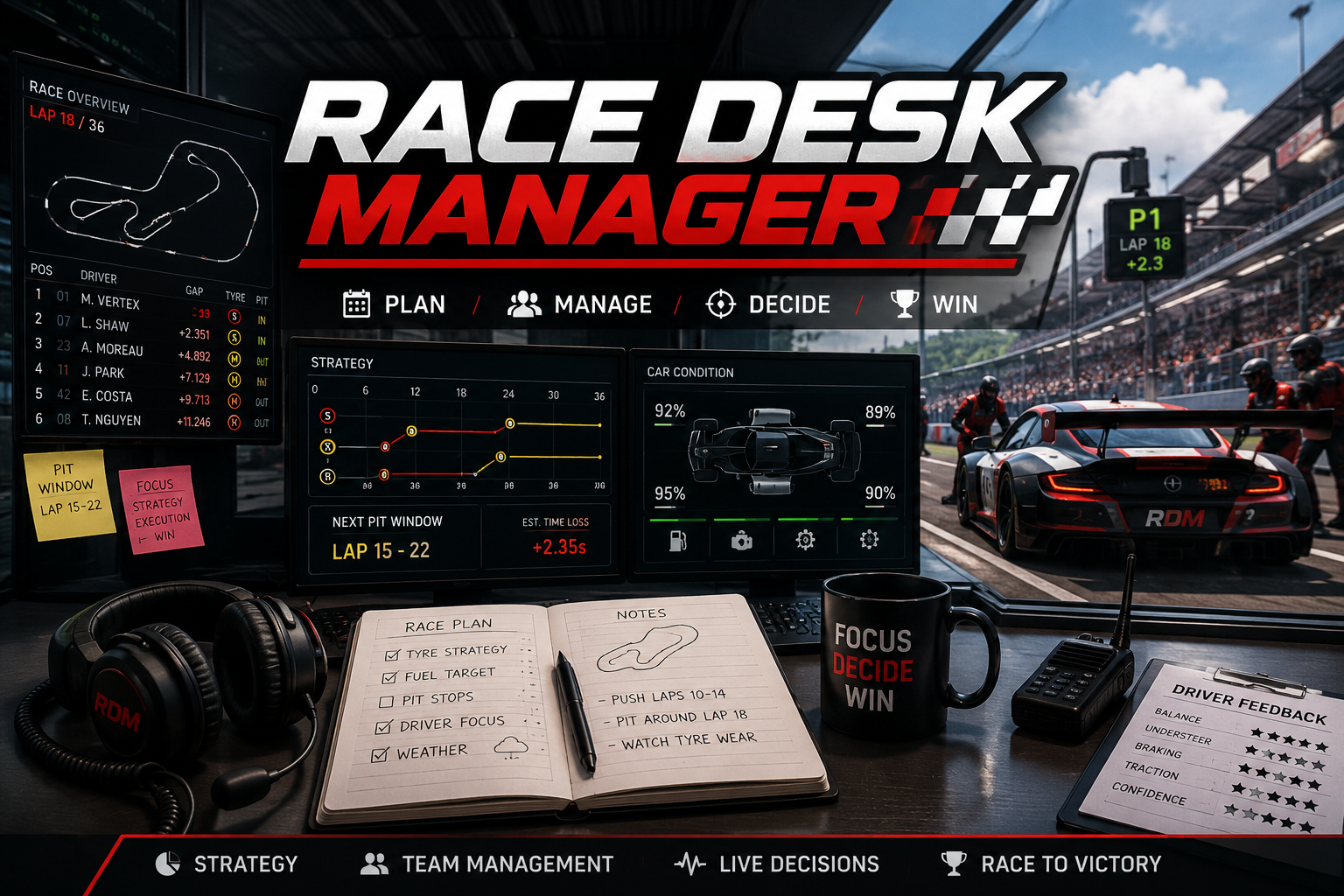 Race Desk Manager - Alpha v0.4 - Race Desk Manager by LordZeroi