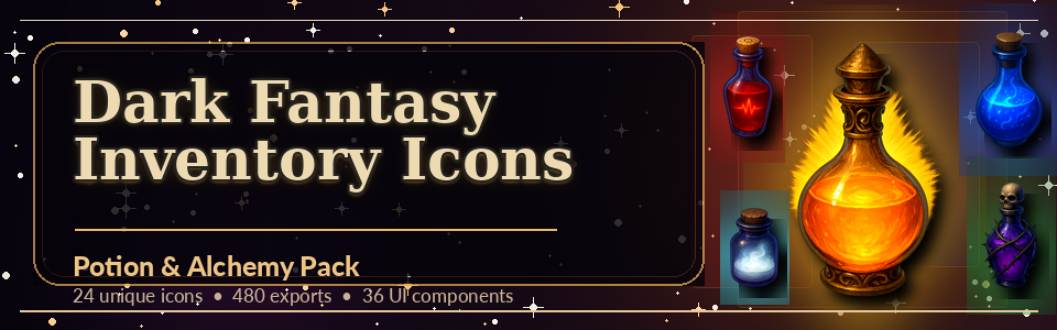 Dark Fantasy Inventory Icons Bundle - itch.io