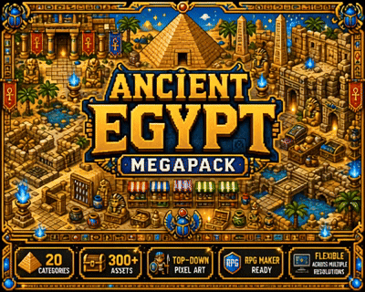 Ancient Egypt Megapack – Modular Pixel Art Tileset & Props Collection ...