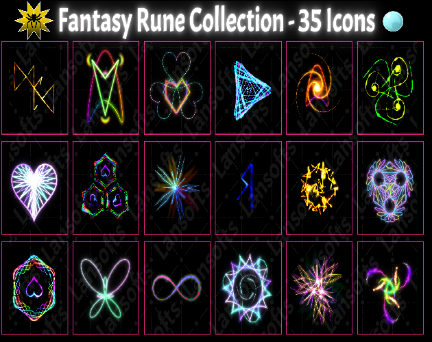 Fantasy Rune Collection 35 Icons by MasTho0128