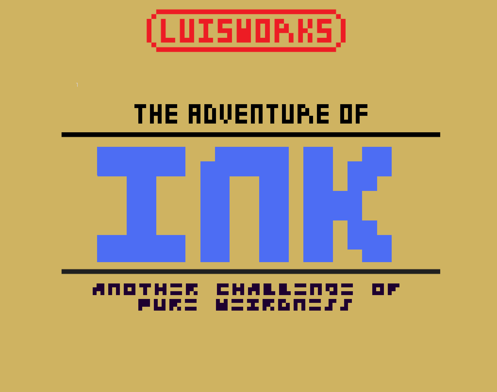 The Adventure of Ink by Luisworks Studios