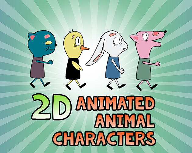 2D Animated Animal Characters by Tunnel Vision Studio