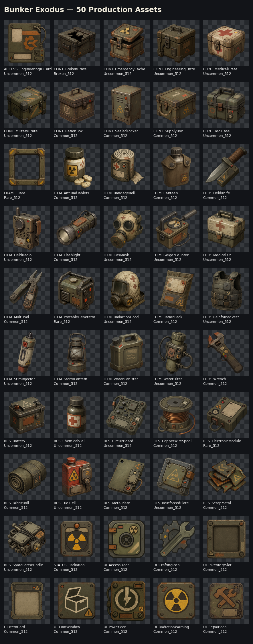 Bunker Exodus is Live — 50 Survival Bunker Icons & UI Assets - Bunker ...