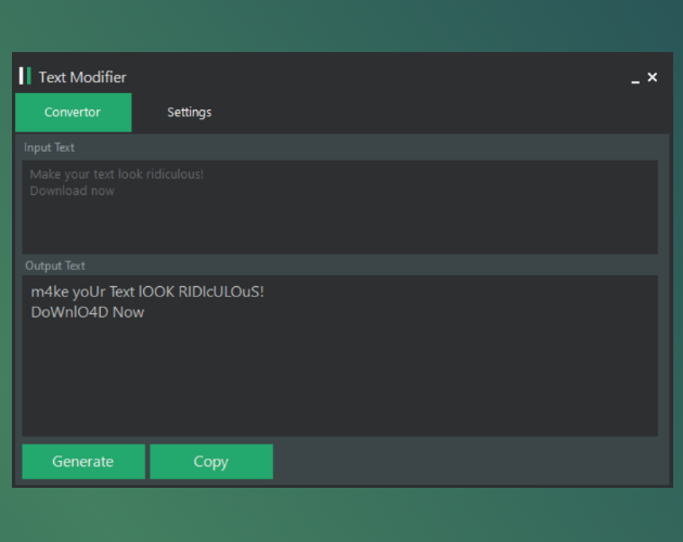 Ridiculous Text Modifier by AcornSoft