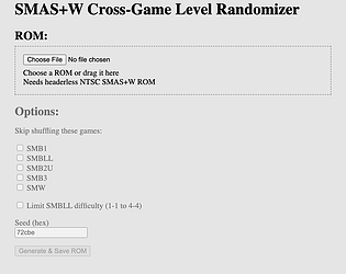 ColPanic published Super Mario All-Stars Crossgame Randomizer - itch.io