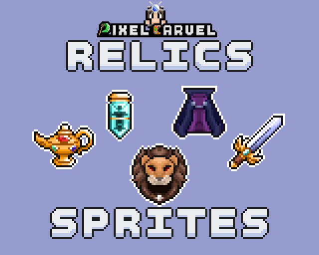Pixel Relic Sprites Set by PixelCarvel