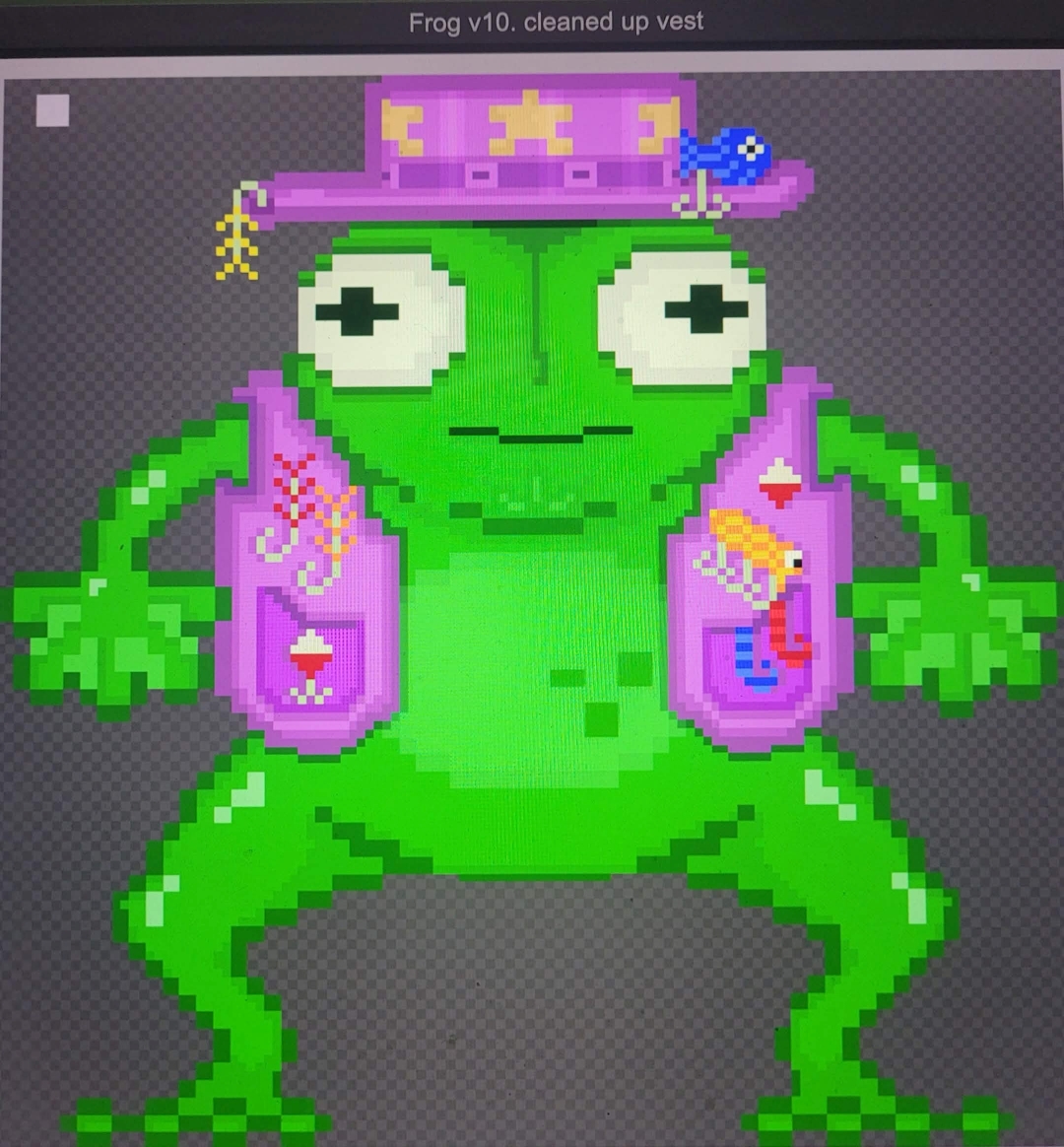 Frog-Gon' Fishing Starting Area Sketch & Frog Sprites Concept Art ...