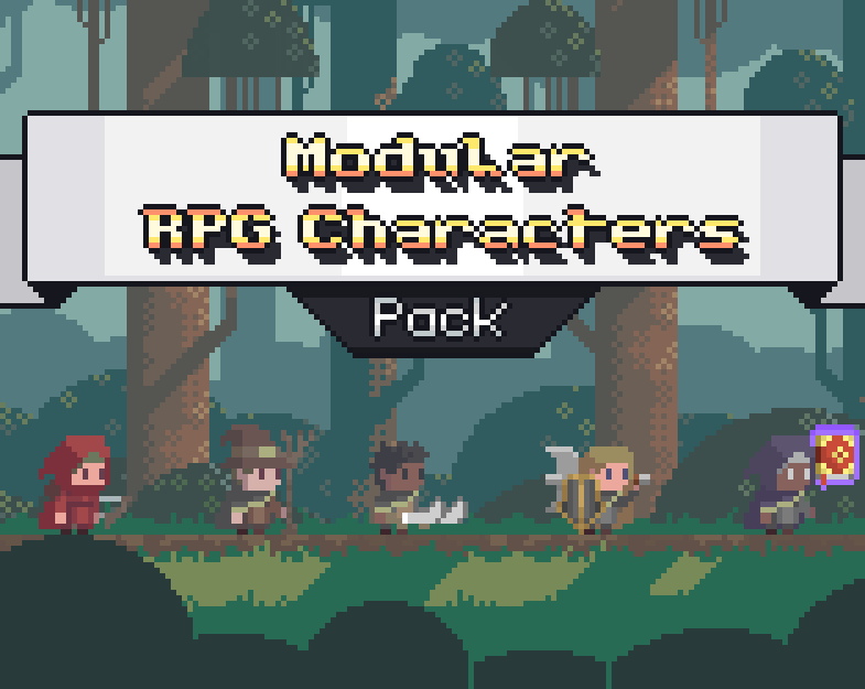 3.0 - New classes and tool release - Pixel Art Modular RPG Characters ...