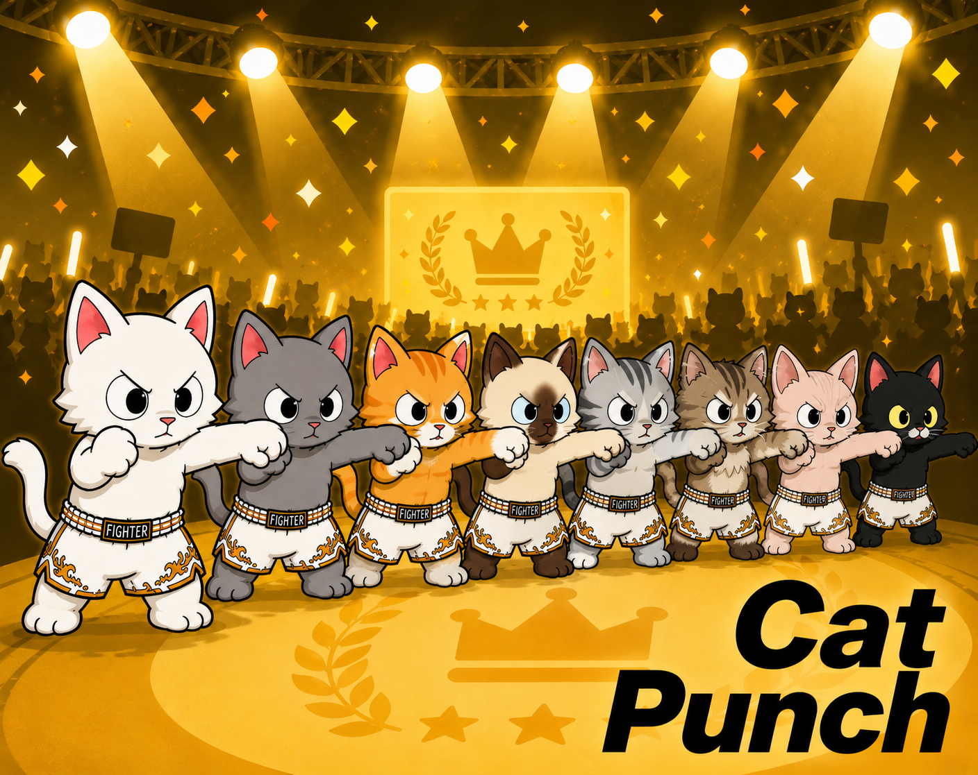 Cat Punch - ネコ、タイマンか by hirogucci