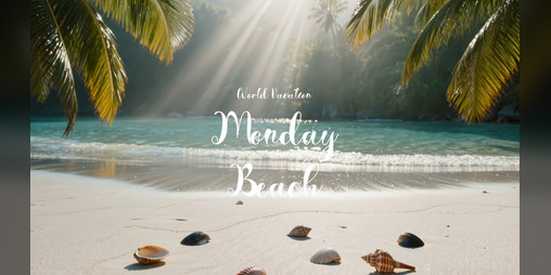 Monday Beach / World Vacation by HONEYDOG