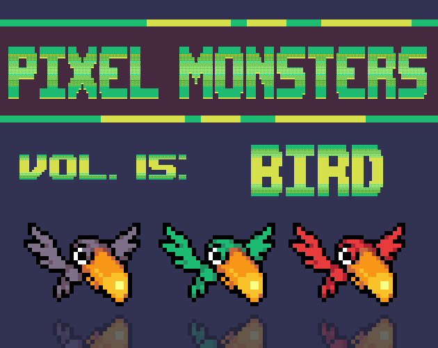 Bird | Pixel Monsters Vol. 15 by elesrech