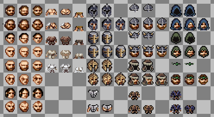 Modular 16×16 Pixel Character Pack by player023