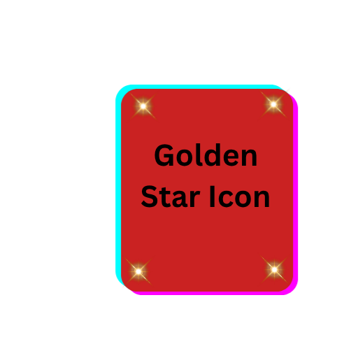 Golden Star Icon- Red box PNG by BlastnDash