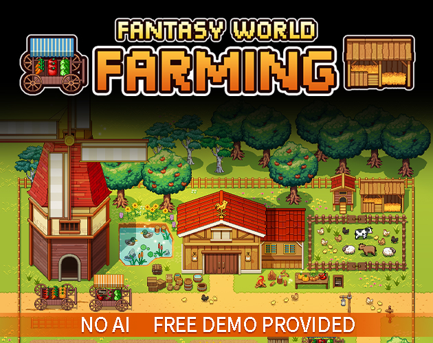 Fantasy World - Farming - Pixel Asset Pack by pixelbean