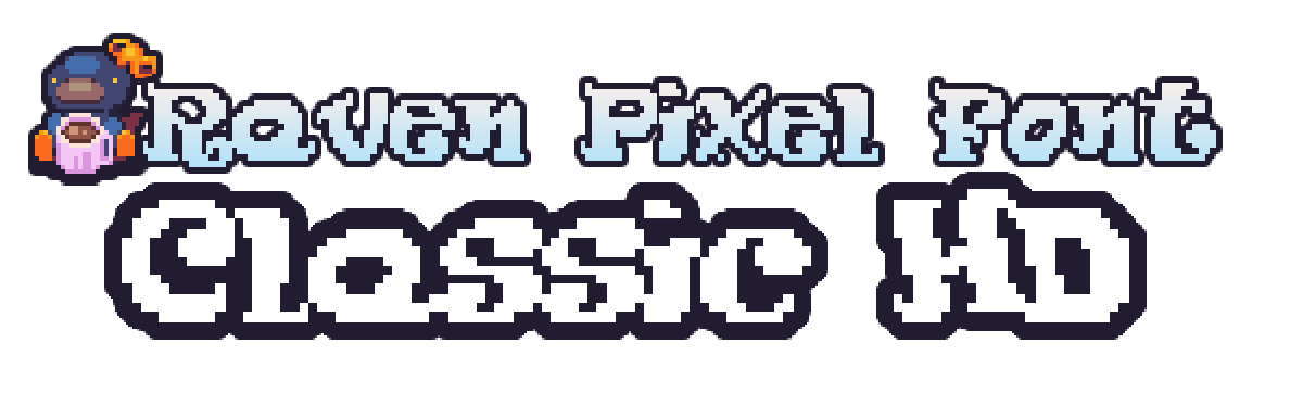Classic HD - Raven Pixel Fonts by Clockwork Raven
