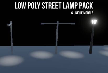 Low Poly Street Lamp Pack is Now Available - Low Poly Street Lamp Pack ...