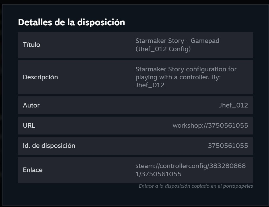 Gamepad mapping - Starmaker Story community - itch.io