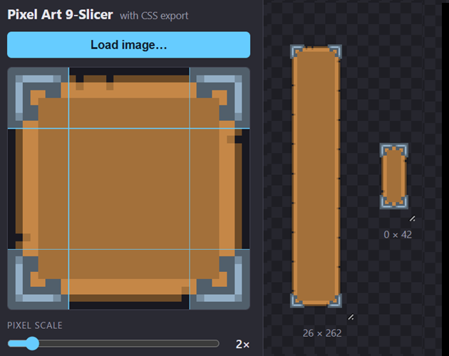 Pixel Art 9-Slicer 4-CSS by Alan Robinson, Developer