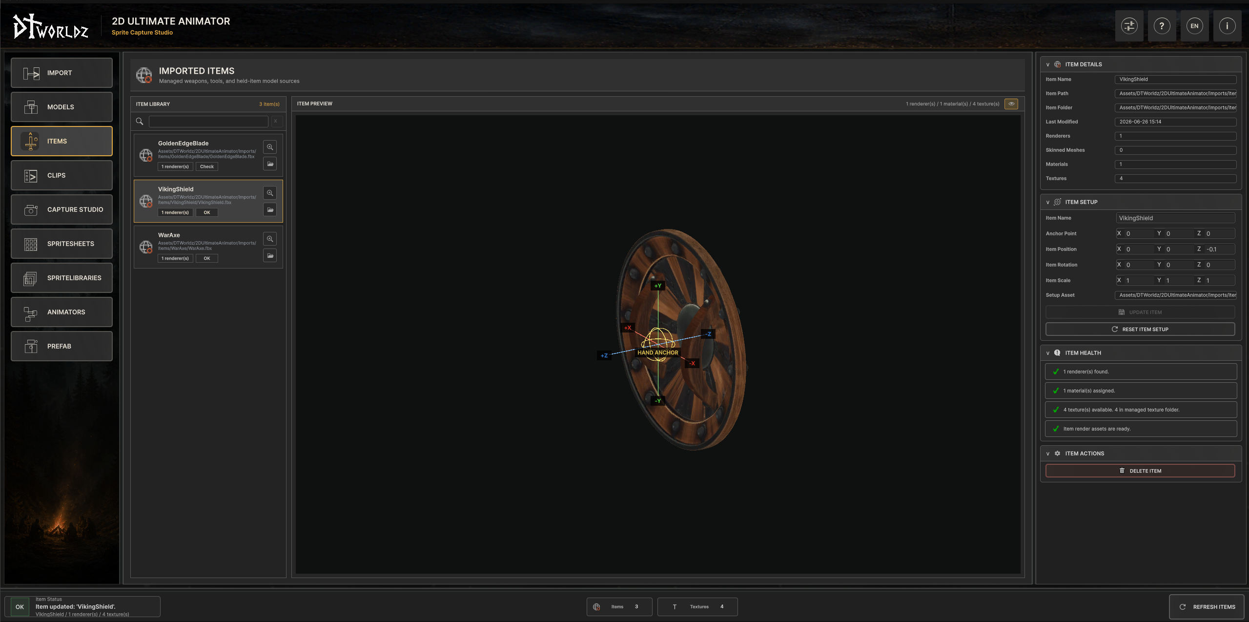 Update v1.1.0: Held Item Attachments - 2D Ultimate Animator : Sprite ...