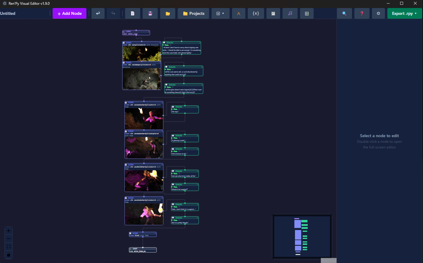 RVE 1.9.0 (additional merge) - Ren'Py Visual Editor by Draw Flesh Games