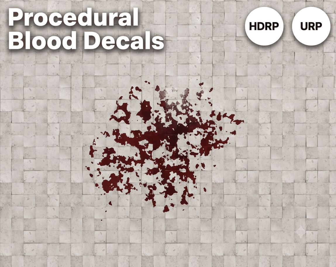 Procedural Blood Decals For Unity by KubixDev
