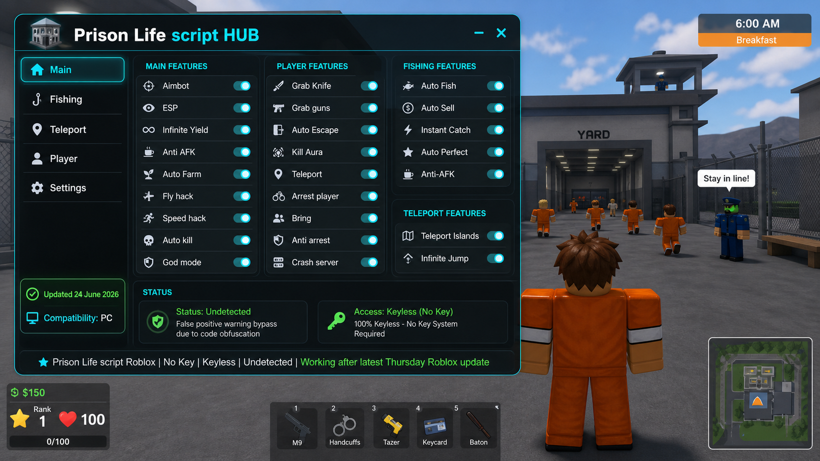 [2026] Prison Life Script Hub | Aimbot, ESP & Auto Arrest - itch.io