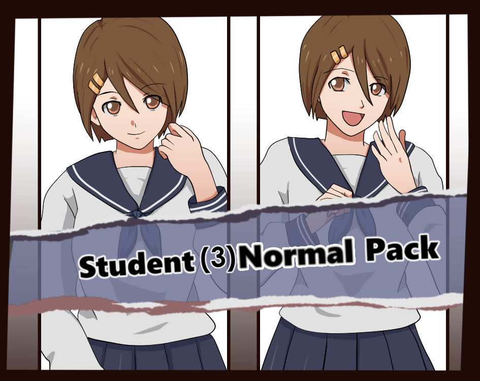 Visual novel Sprites -student3 by REO