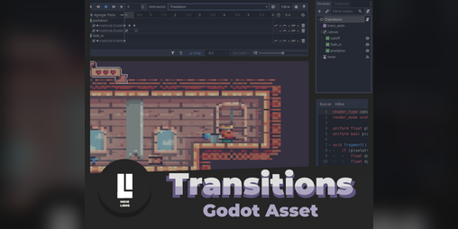 Transitions - Godot Asset by César León