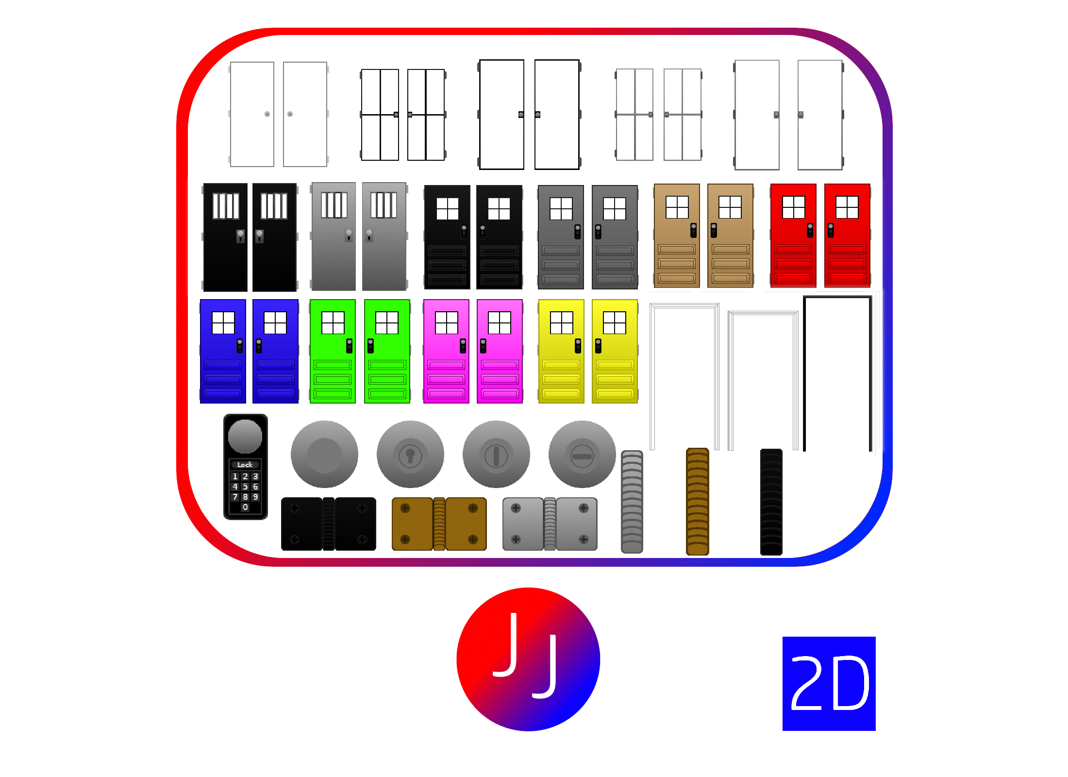 2D Doors Pack by JJ Assets