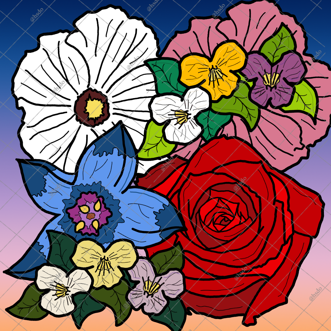 Dainty Flowers by Cute Art N' Christ
